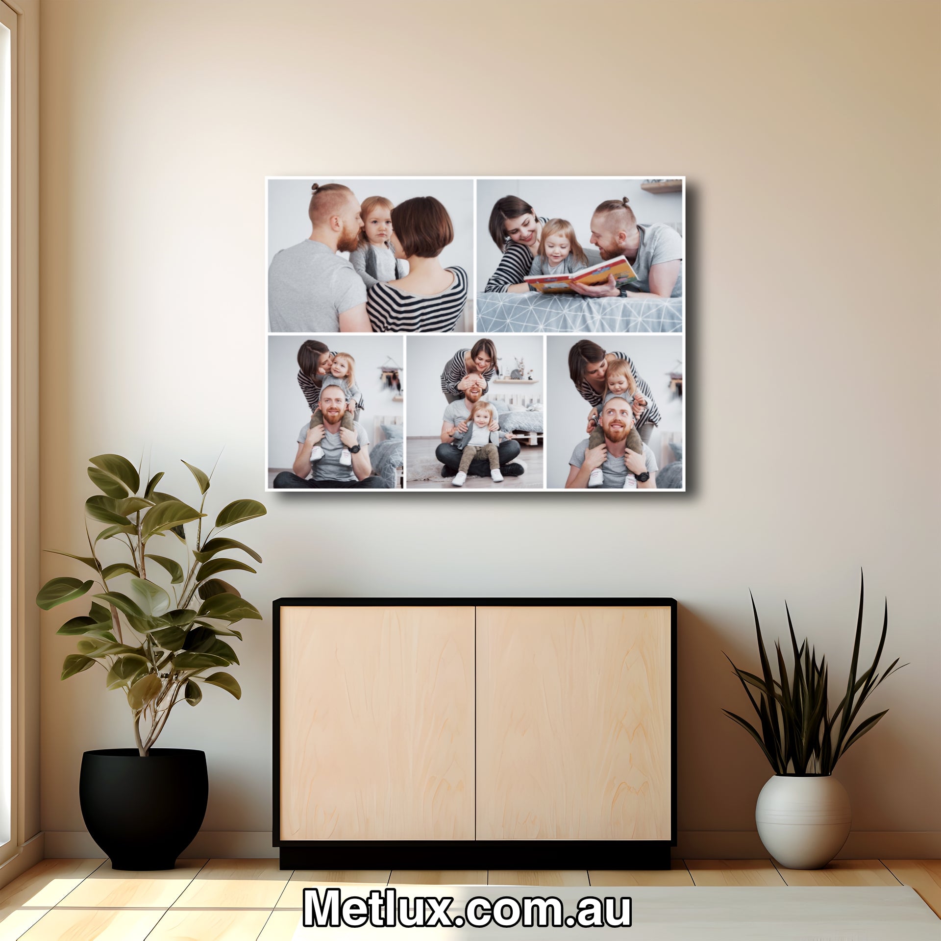 Metlux 5-Photo Metal Print Collage